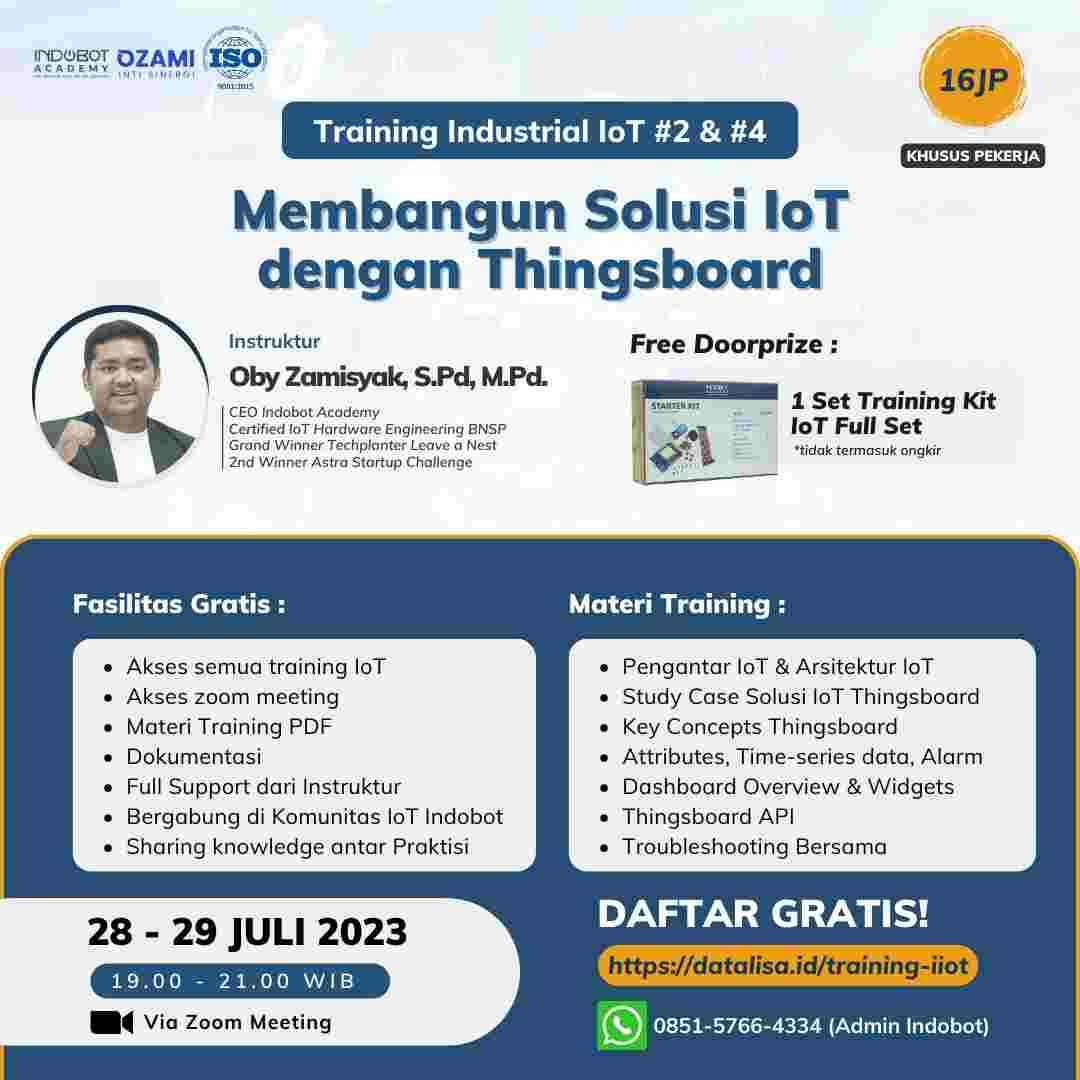 Training Industrial IoT #2 dan #4 Membangun Solusi IoT dengan Thingsboard